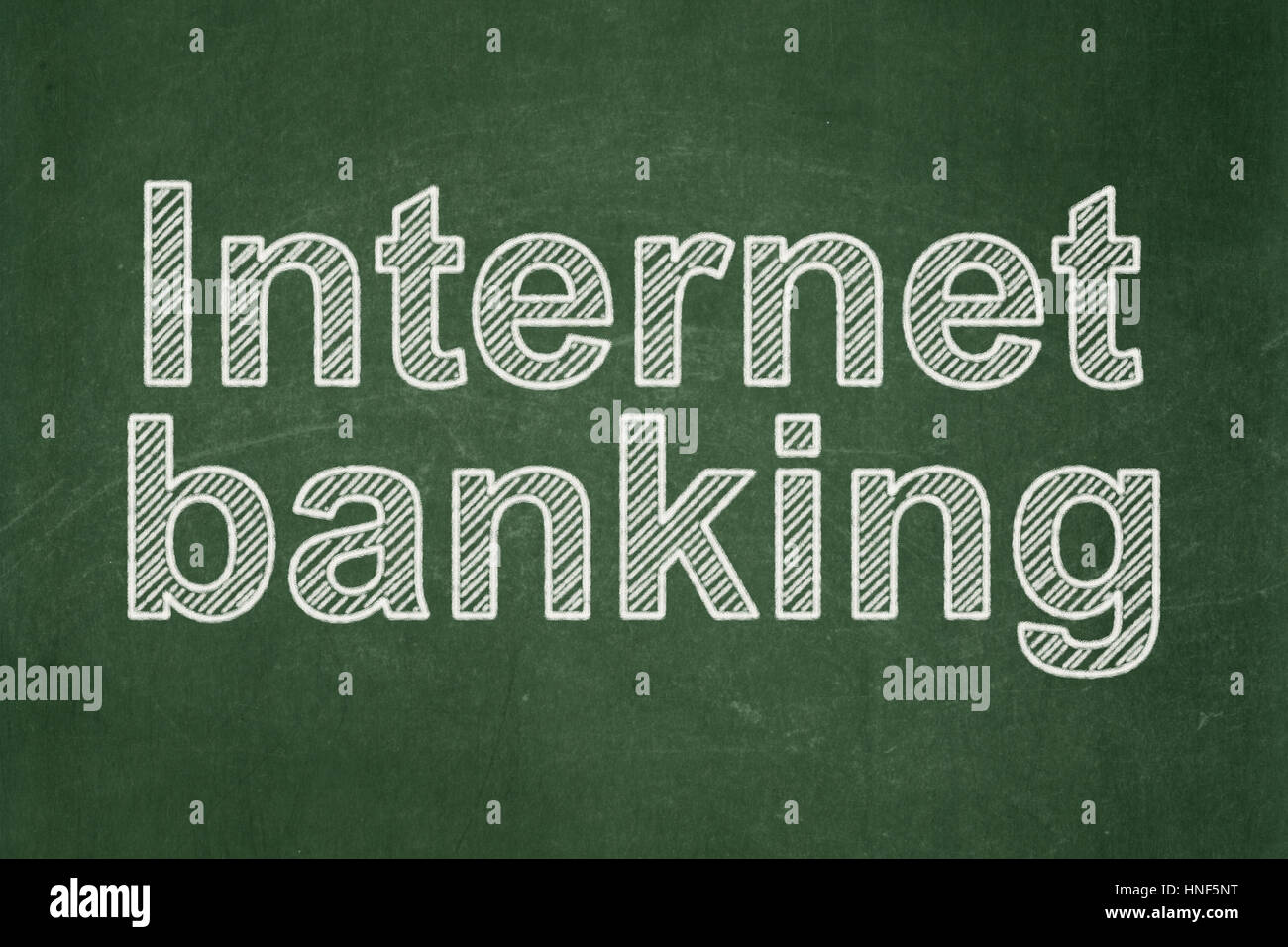 Banking concept: text Internet Banking on Green chalkboard background ...