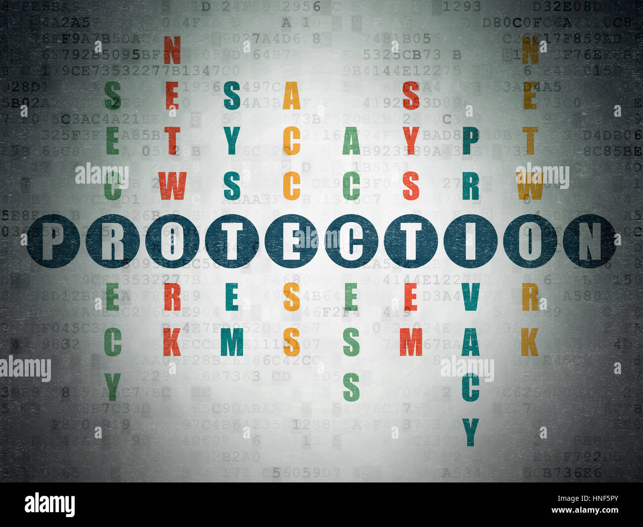 Safety concept: Painted blue word Protection in solving Crossword ...