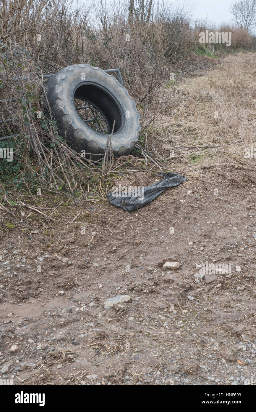 Tractor Tyre In Muddy Field High Resolution Stock Photography and ...