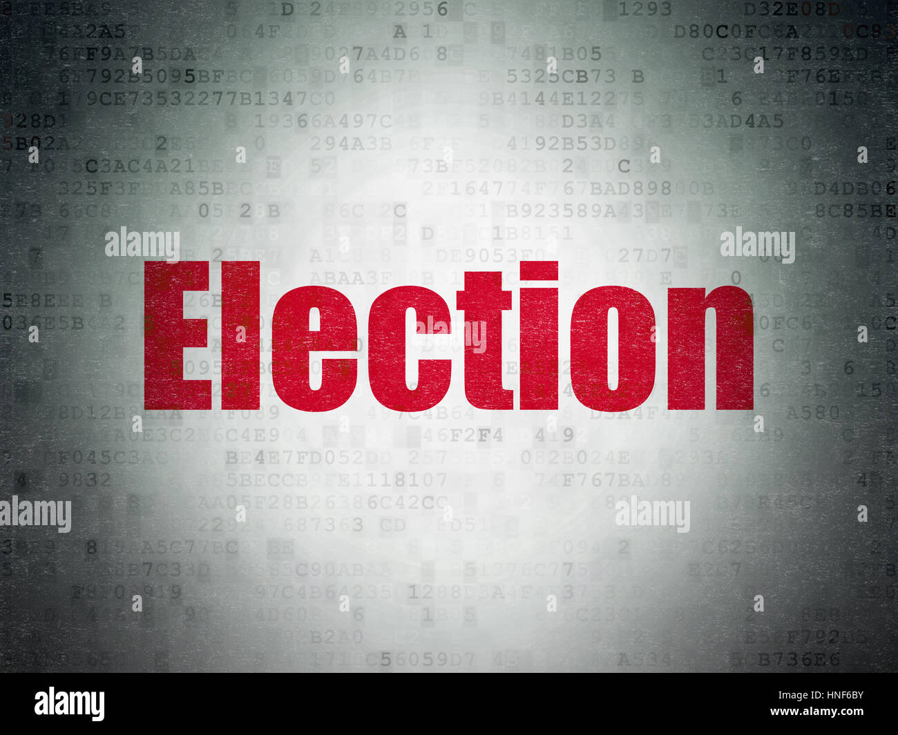 Politics concept: Painted red word Election on Digital Data Paper ...
