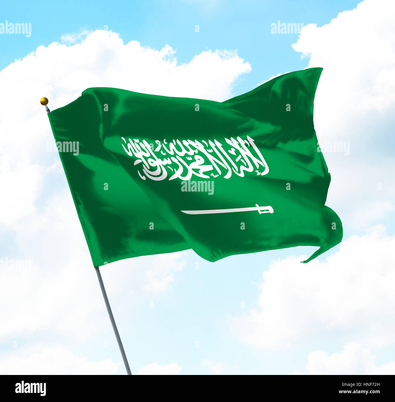 Saudi flag riyadh hi-res stock photography and images - Alamy