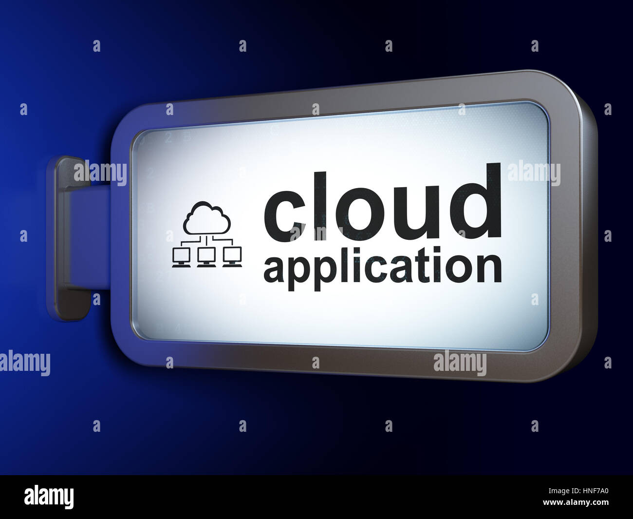 Cloud technology concept: Cloud Application and Cloud Network on ...