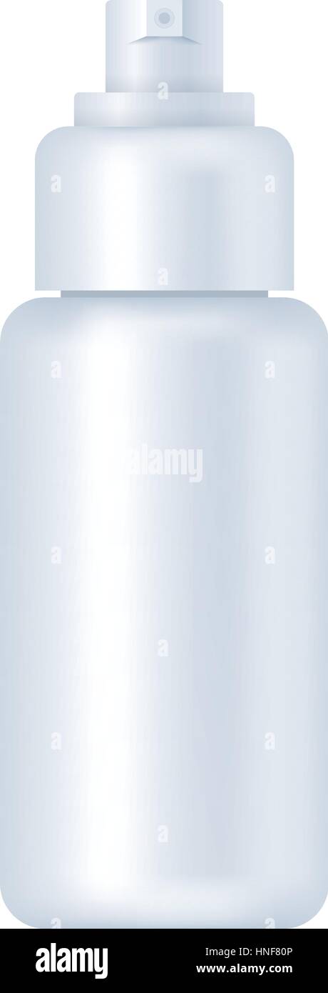 Cosmetic bottle package white Stock Vector Images - Alamy