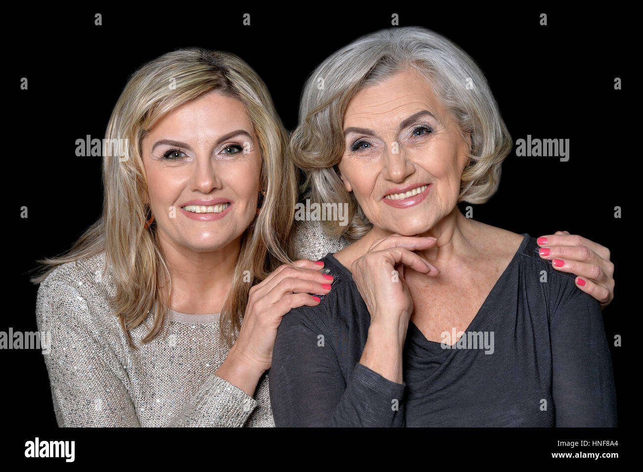 two beautiful senior women Stock Photo - Alamy