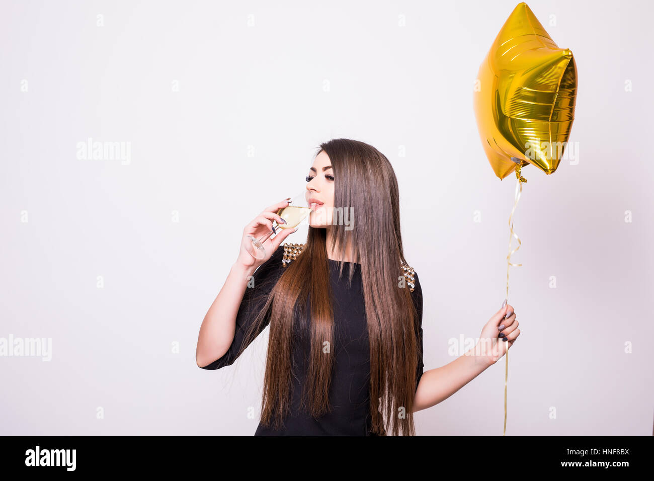 Black woman balloons laughing hi-res stock photography and images - Alamy