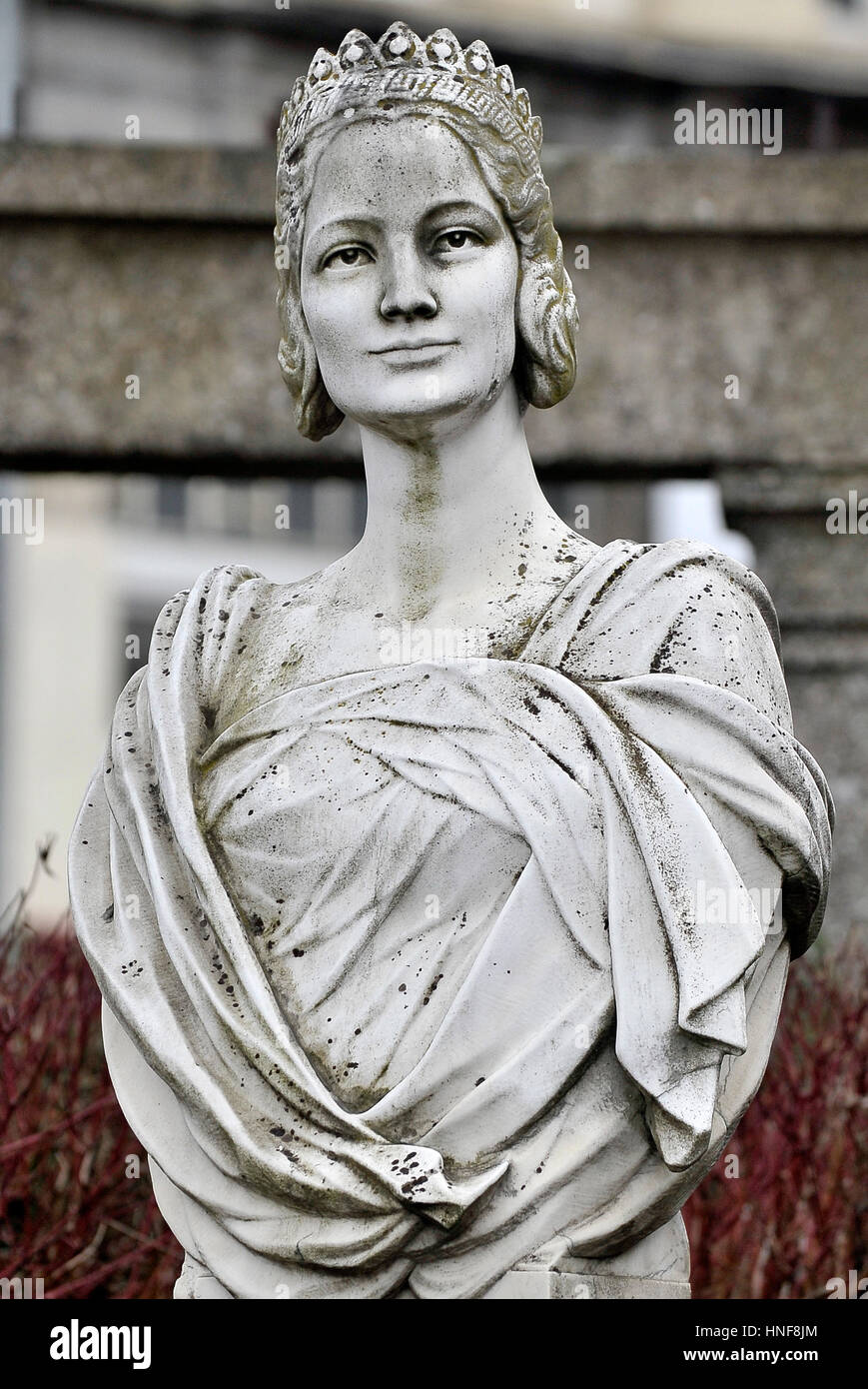 BEGLIUM, ARLON : Illustration shows the Bust of the Belgian Queen ...