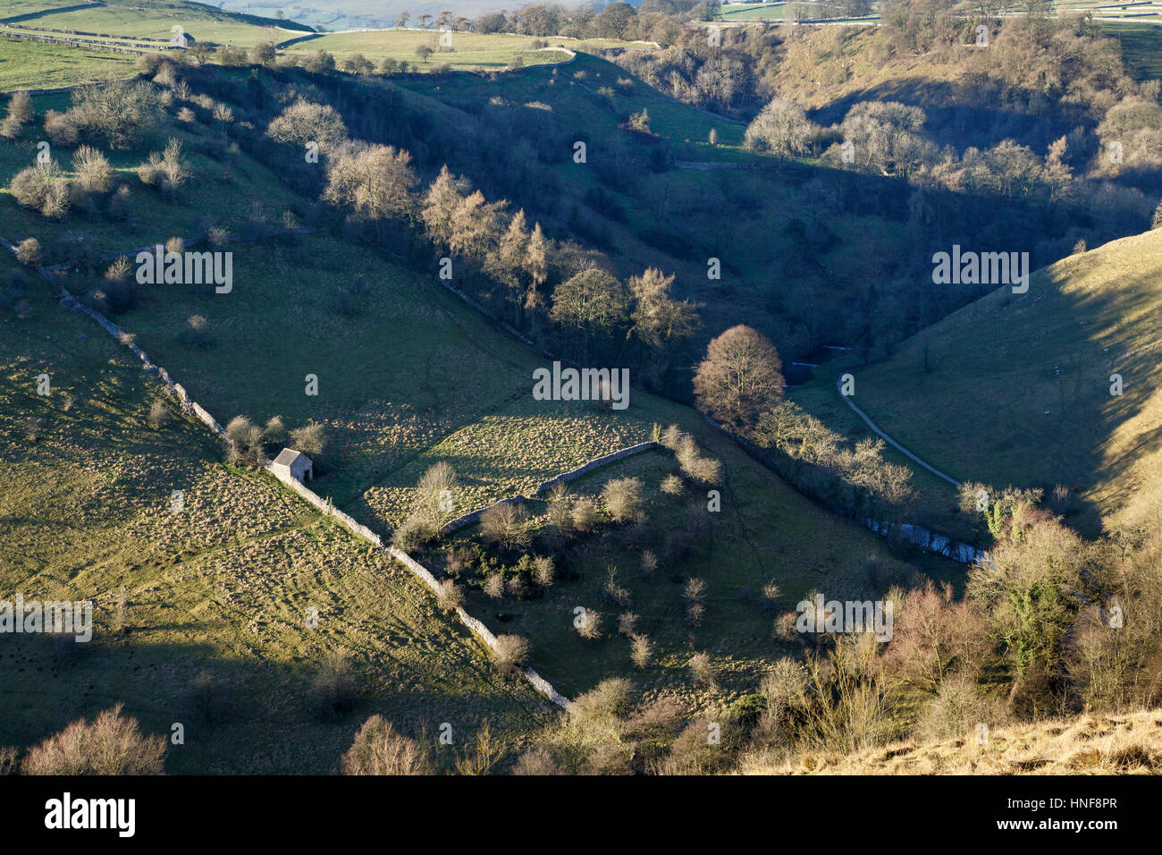 Dovedale, near Milldale, Peak District National Park, Staffordshire ...