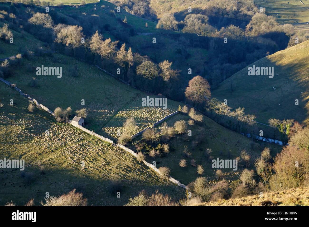 Dovedale, near Milldale, Peak District National Park, Staffordshire ...