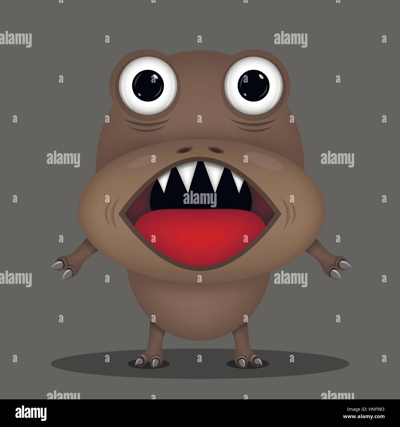 Angry horror monster Stock Vector Image & Art - Alamy
