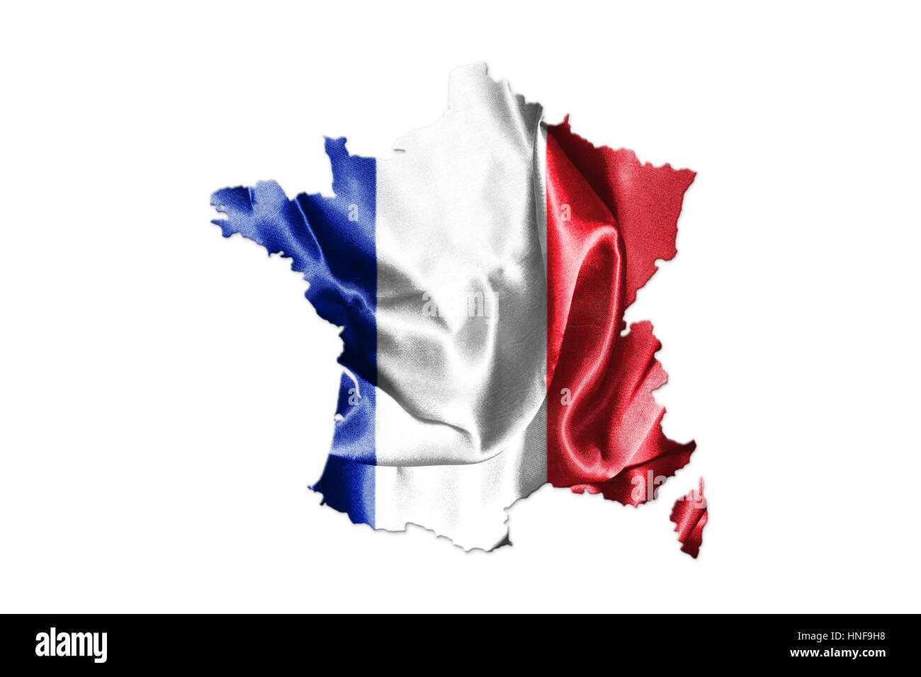 Blue map france Cut Out Stock Images & Pictures - Alamy