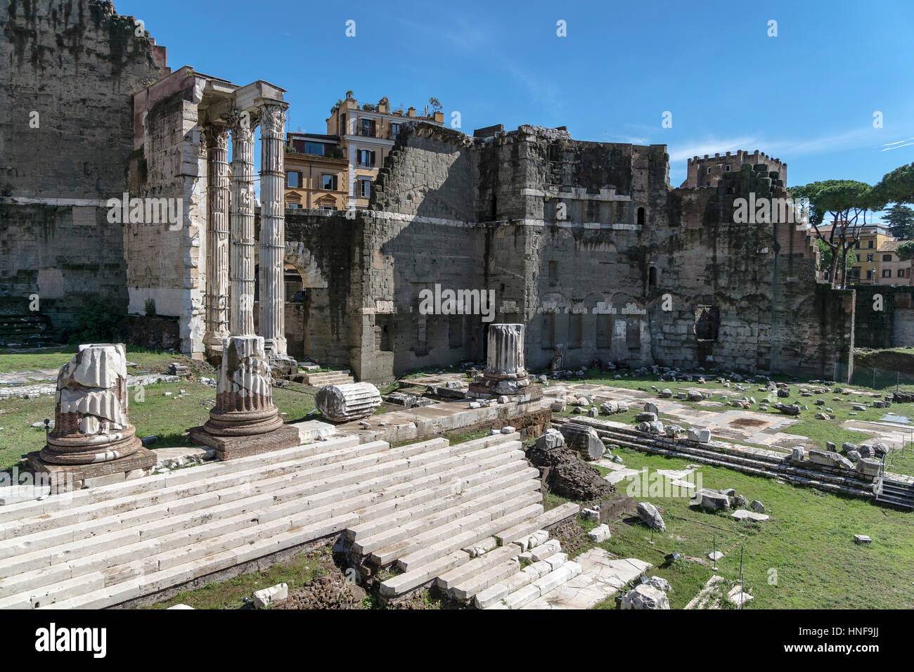 The forum of Augustus in Rome Italy Stock Photo - Alamy