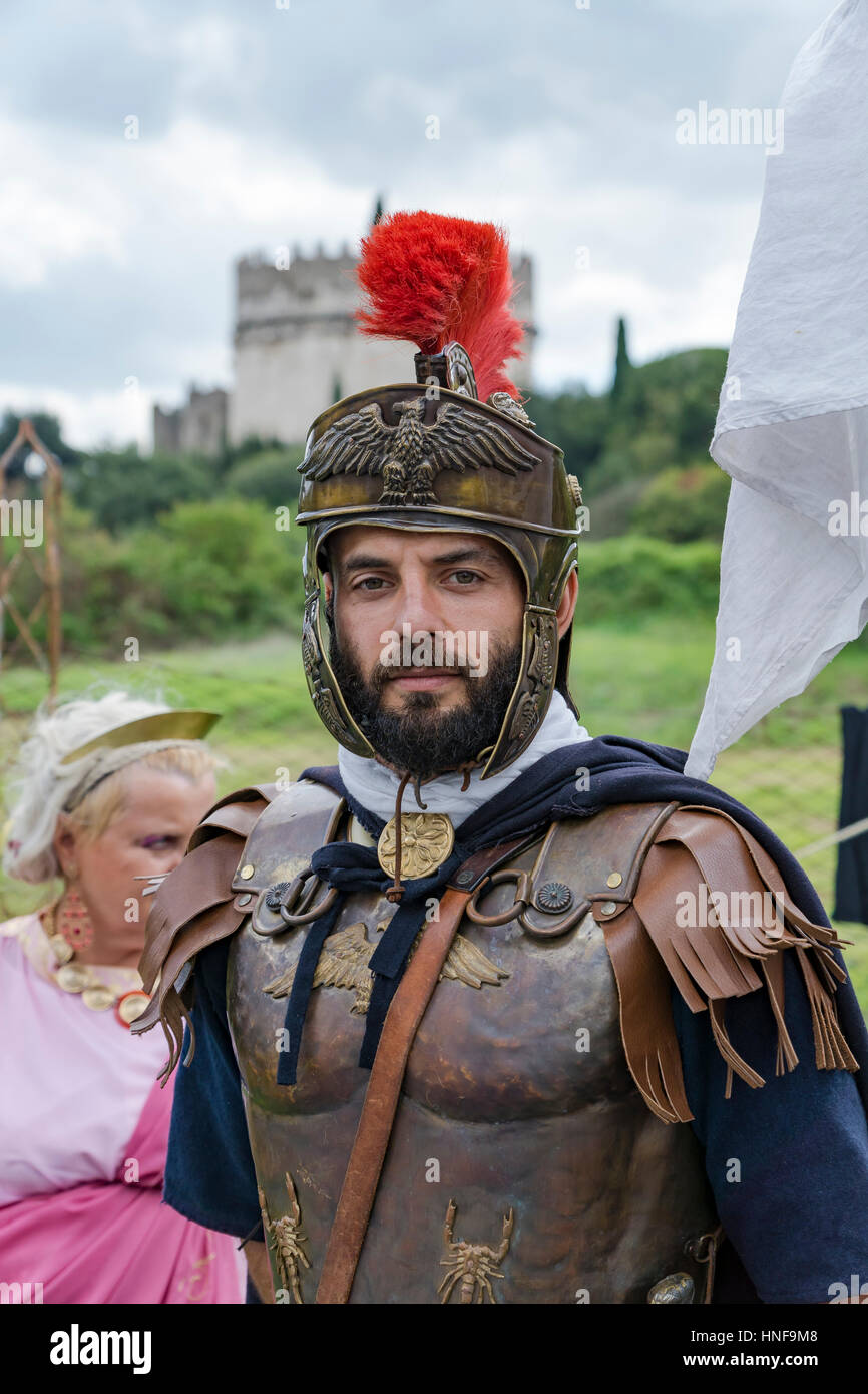 Roman Soldiers reenactment at Via Appia Antica circus Maxentius Stock ...