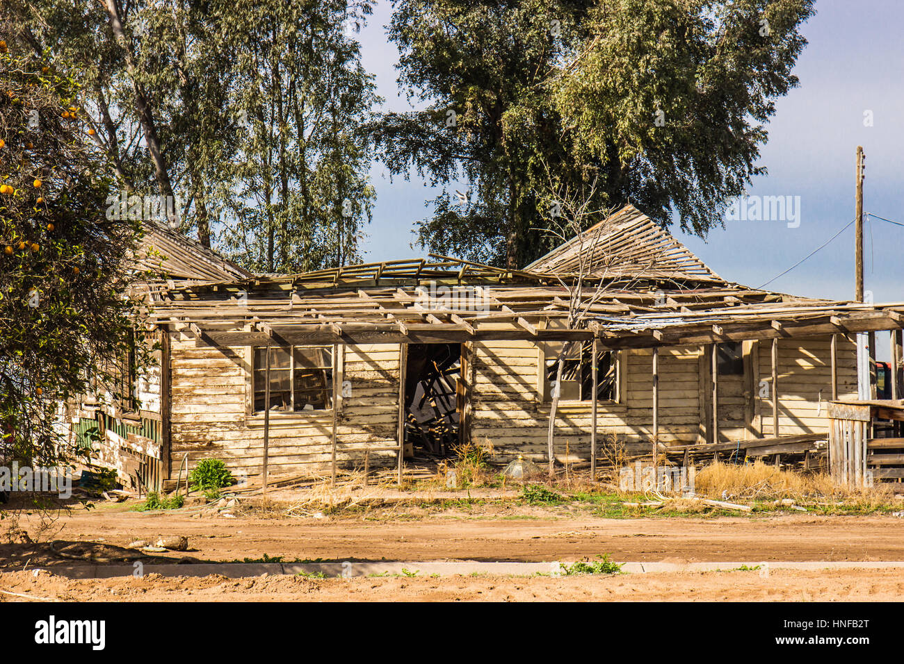 Caved in roof hi-res stock photography and images - Alamy