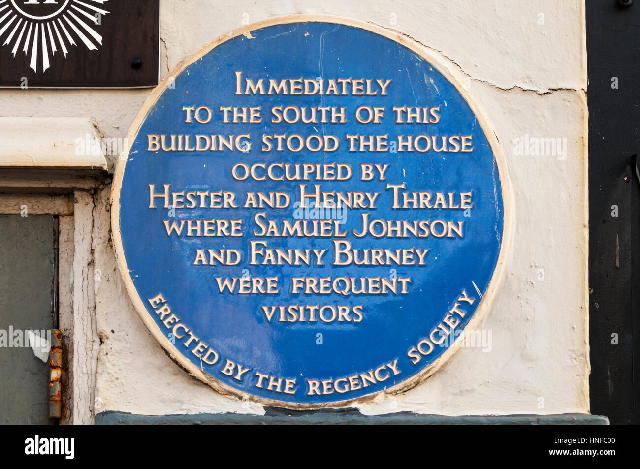 West sussex blue plaque hi-res stock photography and images - Alamy