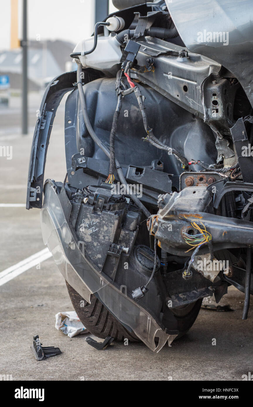 BMW Car Wreck Stock Photo - Alamy