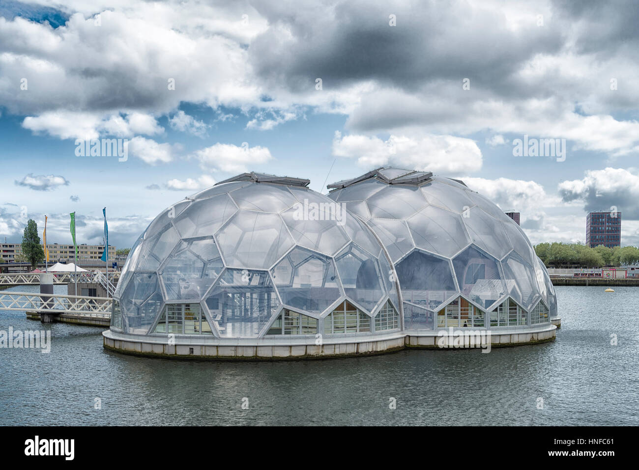 ROTTERDAM, NETHERLANDS - MAY 14, 2016: Modern sustainable and ...