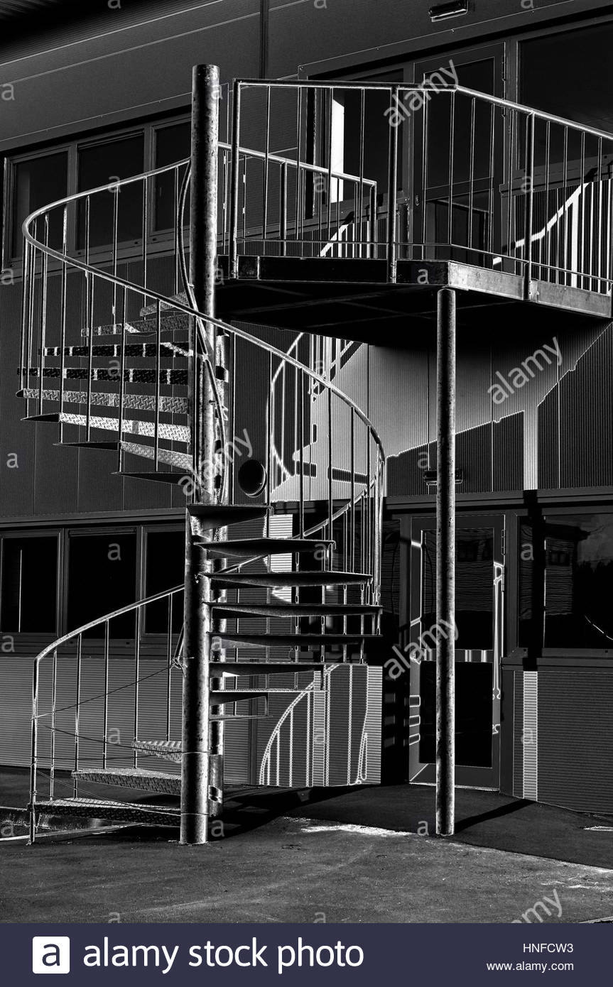 Metal Spiral Staircase Office High Resolution Stock Photography and ...