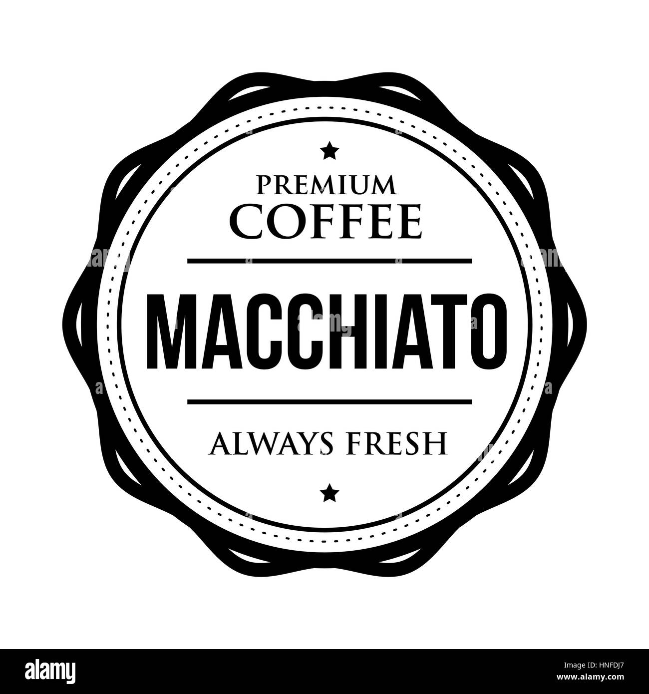 Coffee Macchiato vintage stamp Stock Vector Image & Art - Alamy