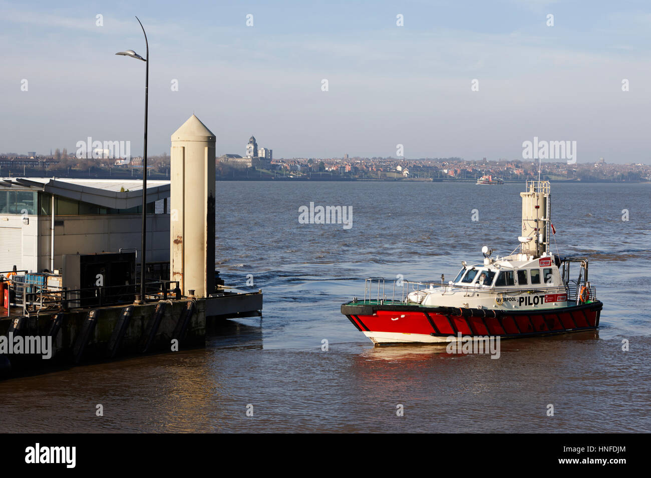 liverpool pilot boat leaving pierhead in the river mersey liverpool ...