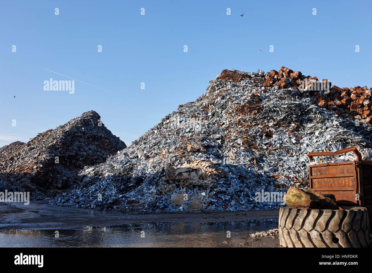metal recycling plant liverpool uk Stock Photo - Alamy