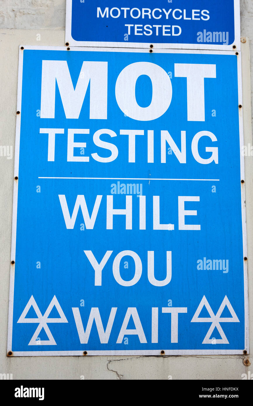 Mot testing hi-res stock photography and images - Alamy