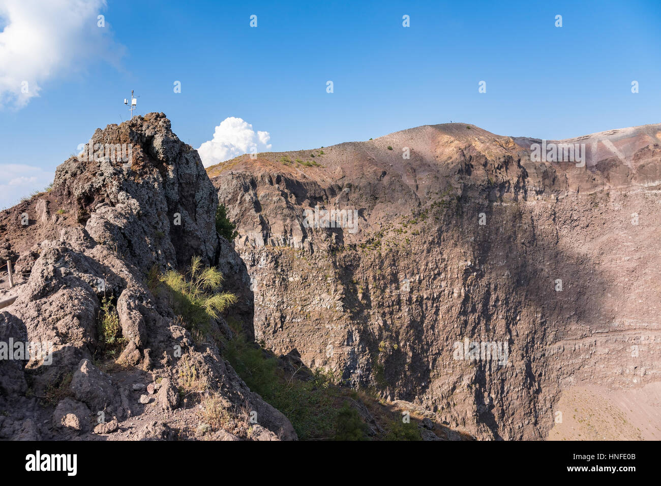 Interior of the Vesuvius crater in Italy Stock Photo - Alamy