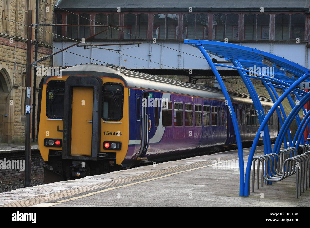 Class 156 super sprinter dmu in Northern livery at Lancaster station ...