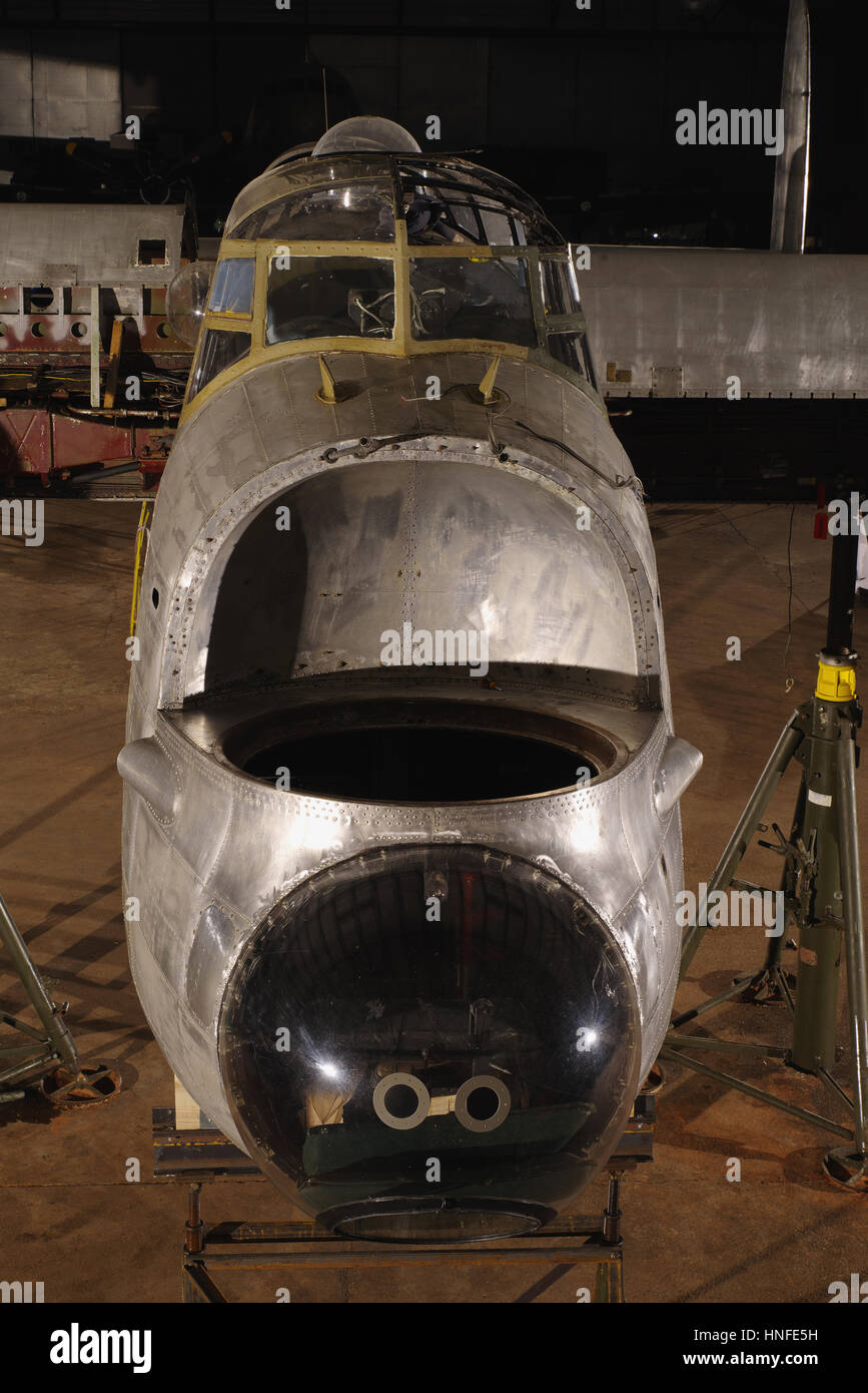 Avro Lancaster B.VII, NX611, Just Jane Stripped of paint for inspection ...