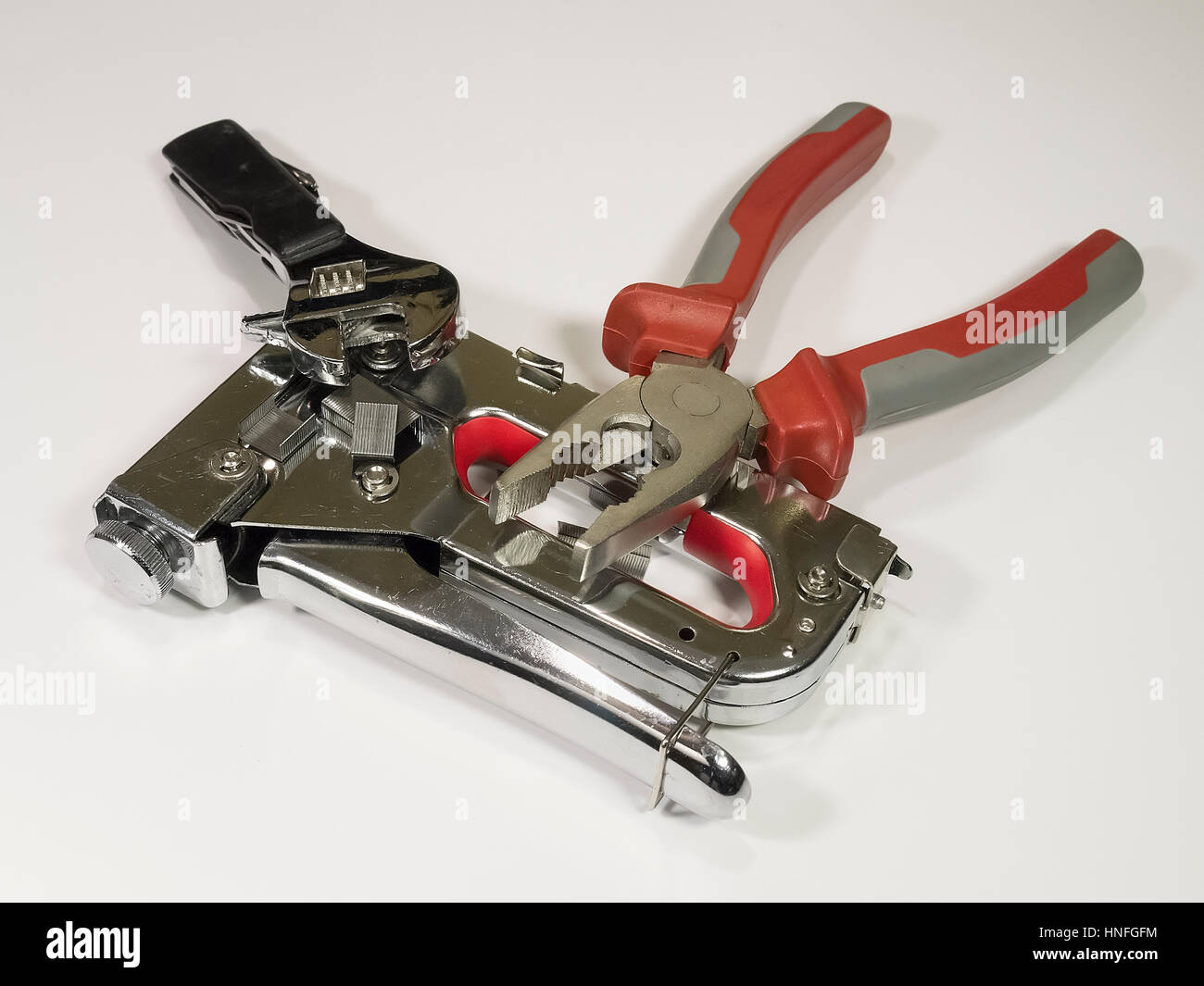 Staples gun hi-res stock photography and images - Alamy