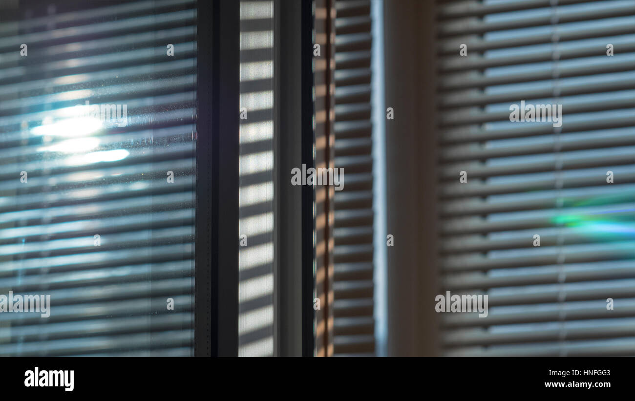Office blinds sunlight through hi-res stock photography and images - Alamy
