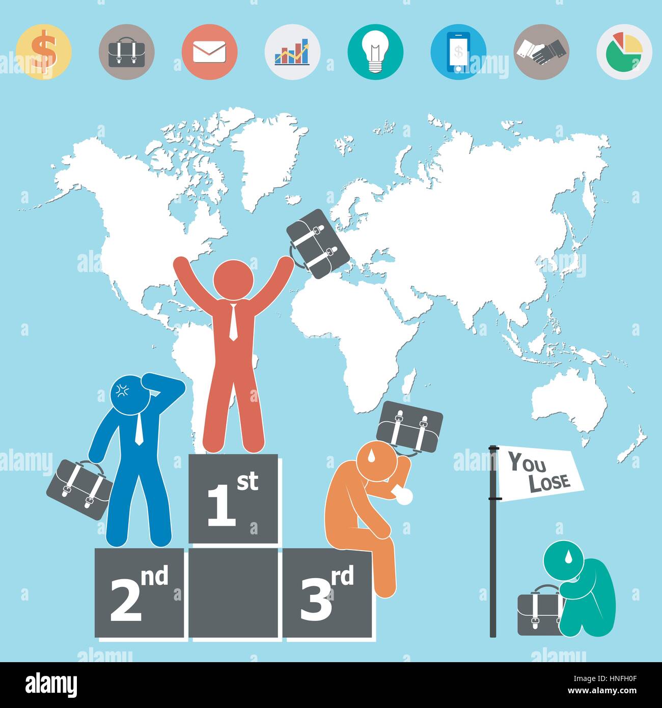 Defeated world leader Stock Vector Images - Alamy