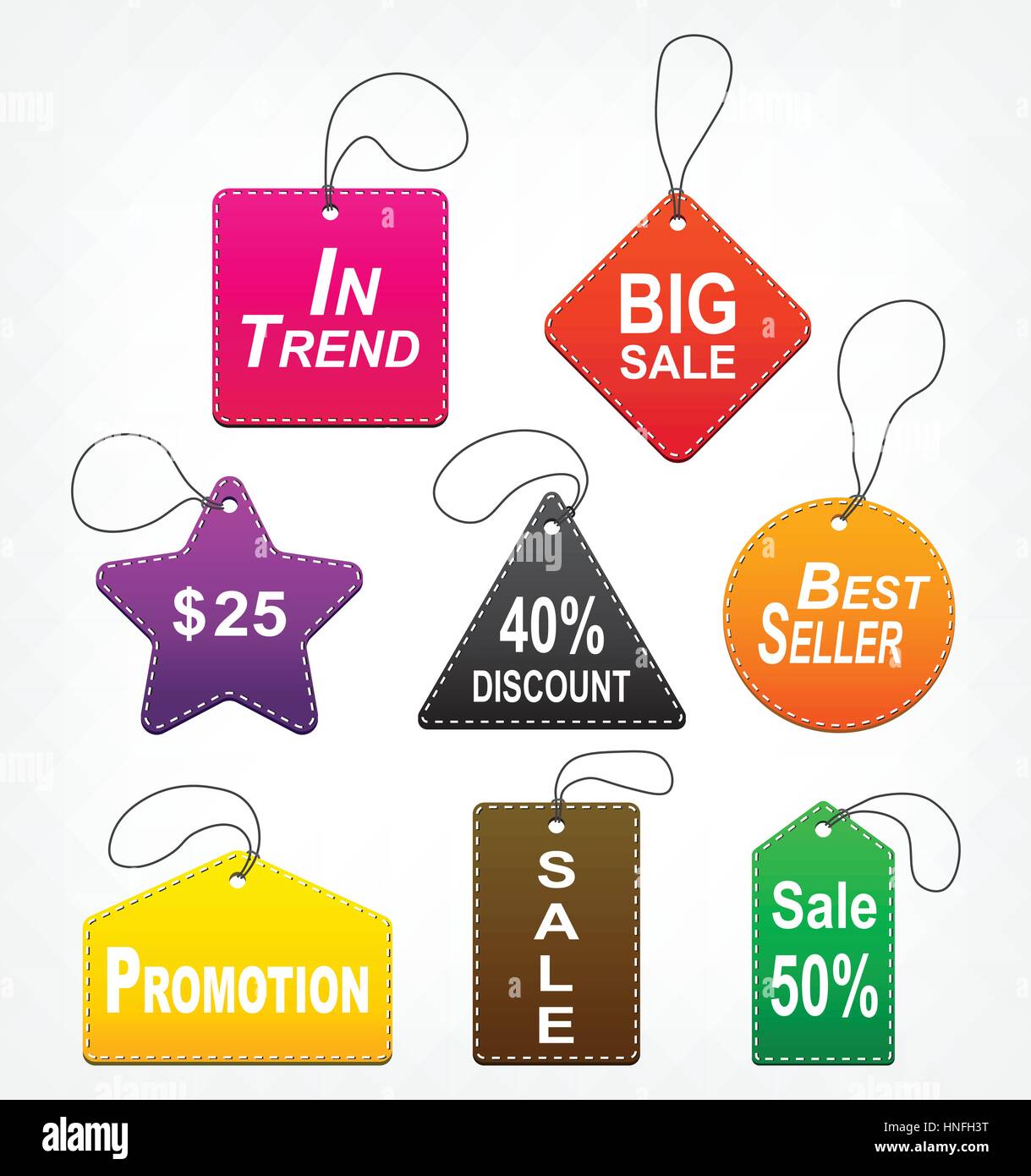 Set of sale tags ( multicolor Stock Vector Image & Art - Alamy