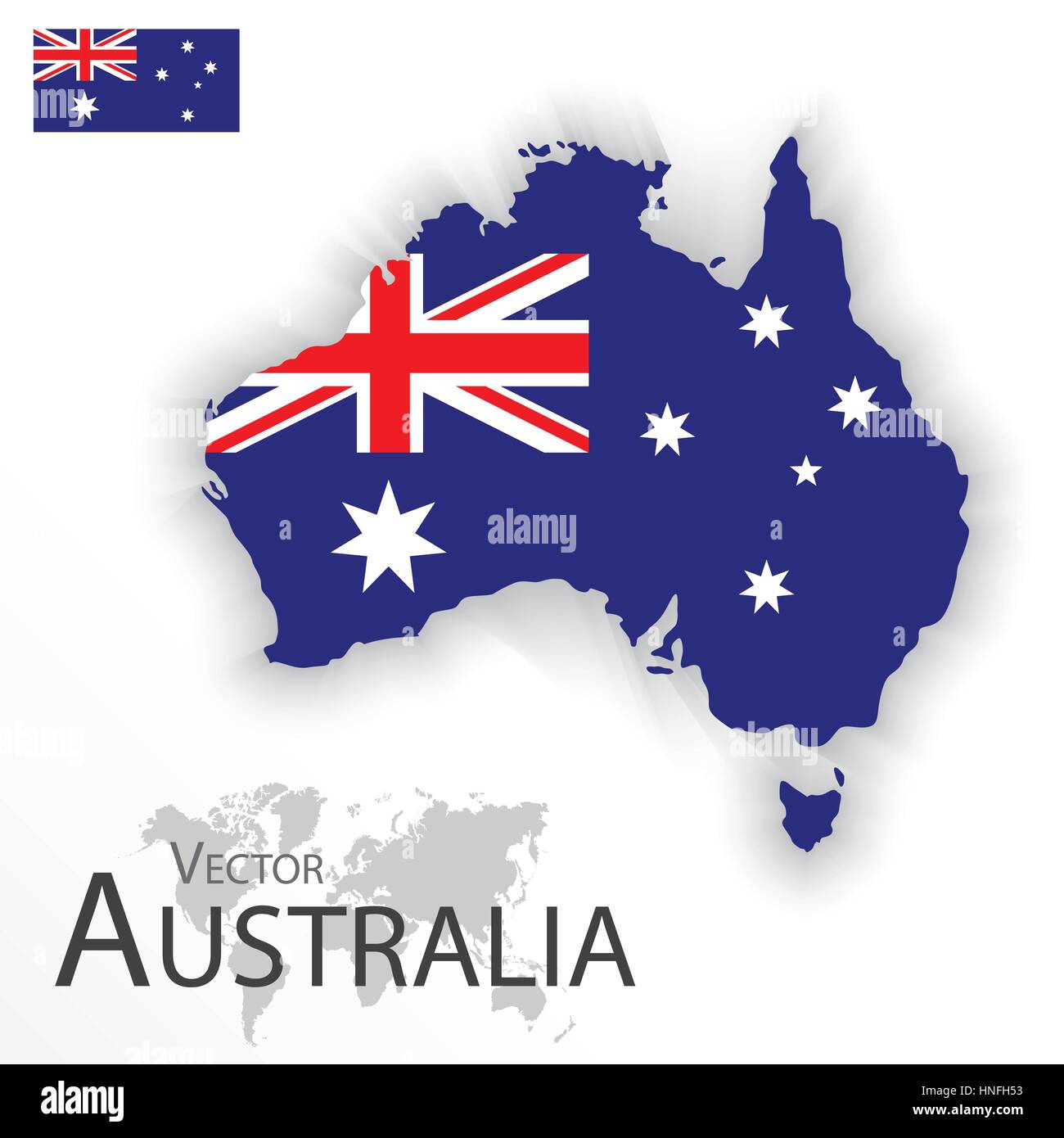Australia ( flag and map ) ( Transportation and tourism concept Stock ...