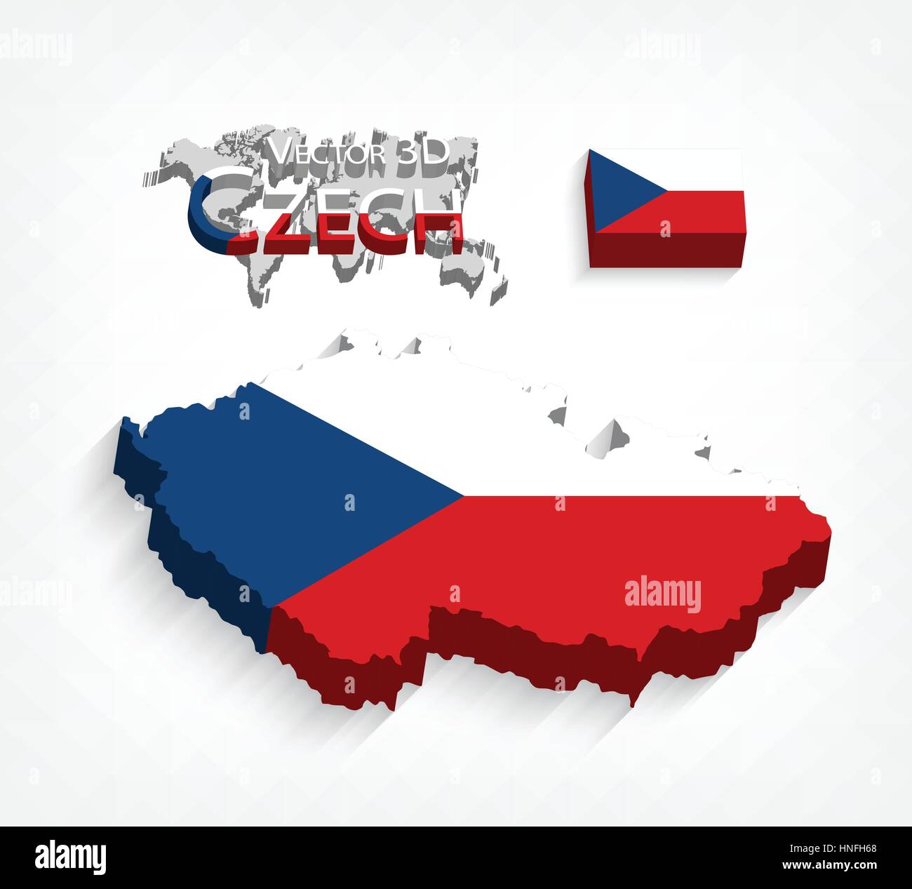 Map of czechoslovakia with sign Stock Vector Images - Alamy