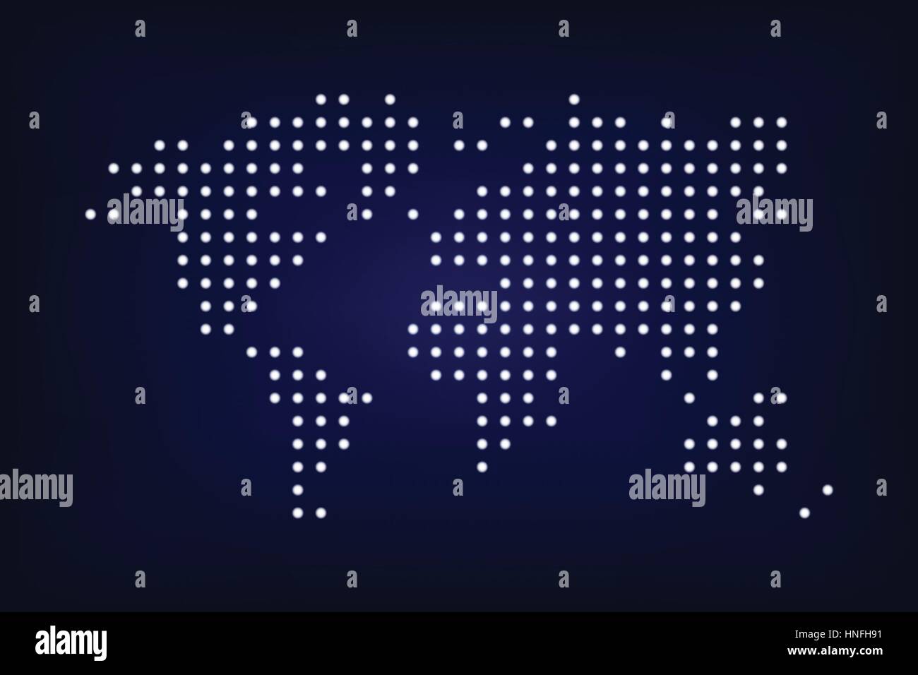 World map ( dotted style Stock Vector Image & Art - Alamy