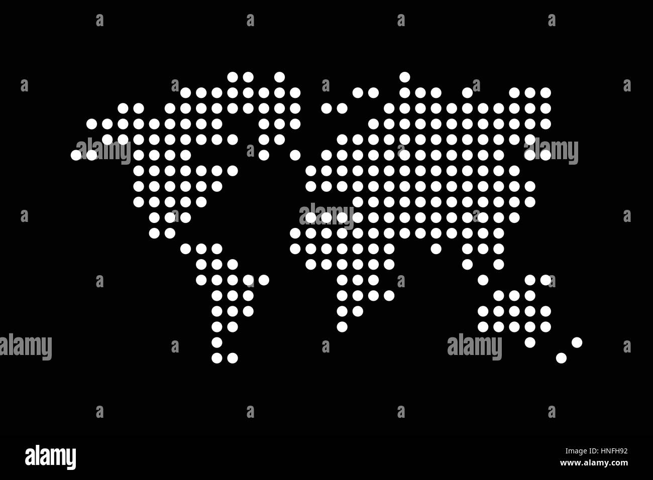 World map ( dotted style Stock Vector Image & Art - Alamy