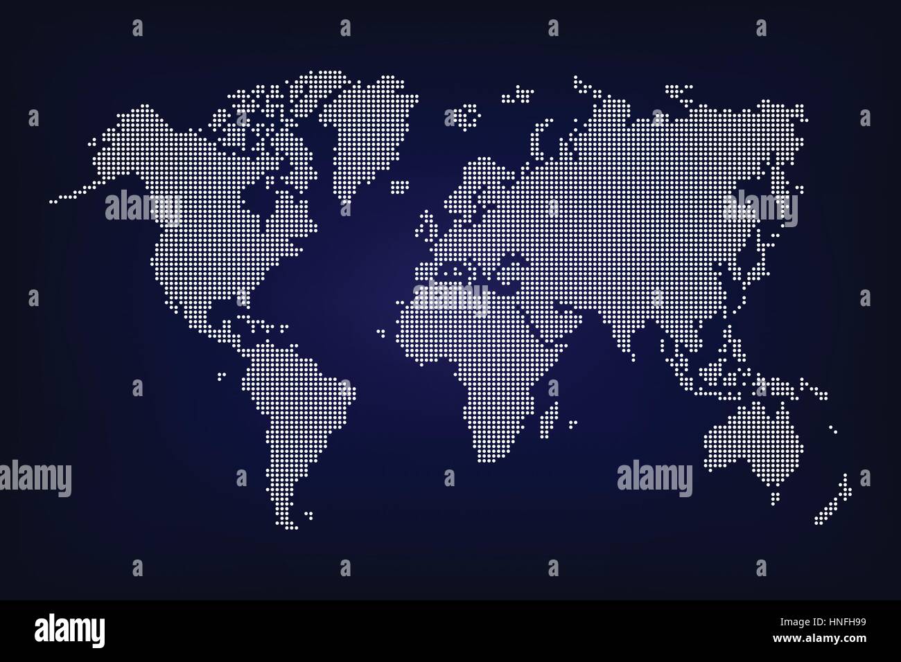 World map ( dotted style Stock Vector Image & Art - Alamy