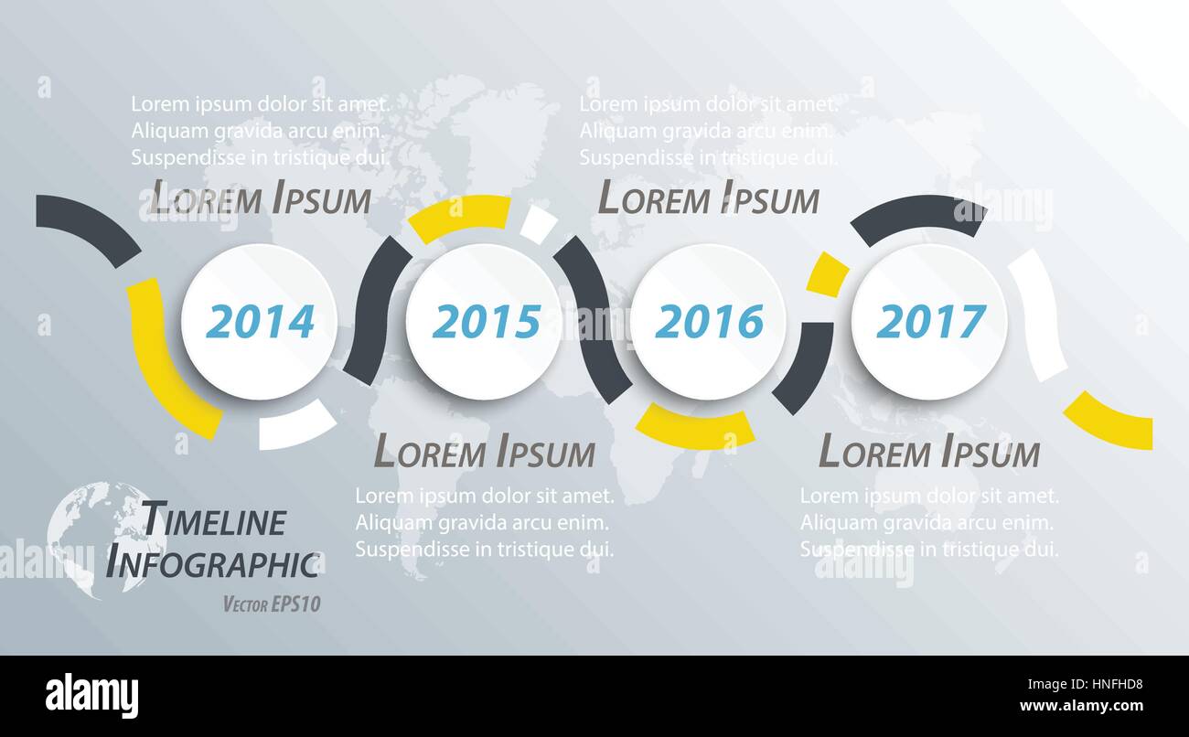 Timeline infographic for business presentation Stock Vector Image & Art ...