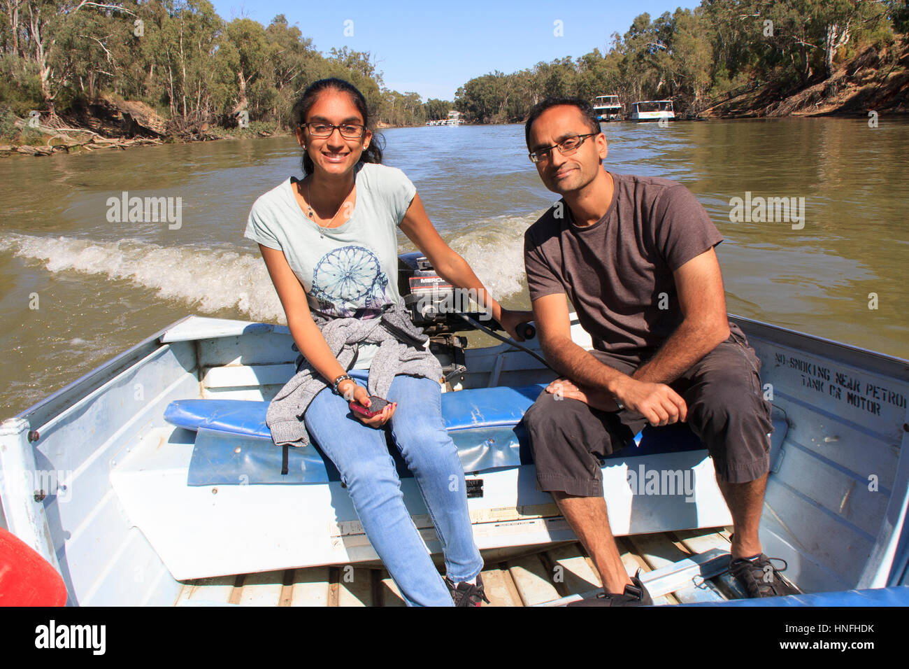 boy on a boat Stock Photo - Alamy
