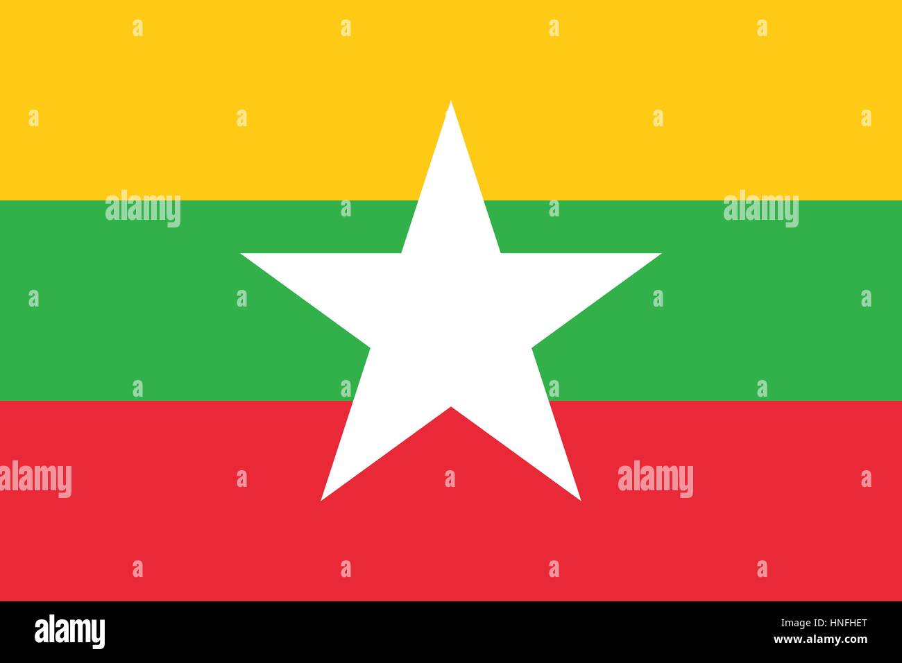 Official vector flag of Myanmar . Republic of the Union of Myanmar ...