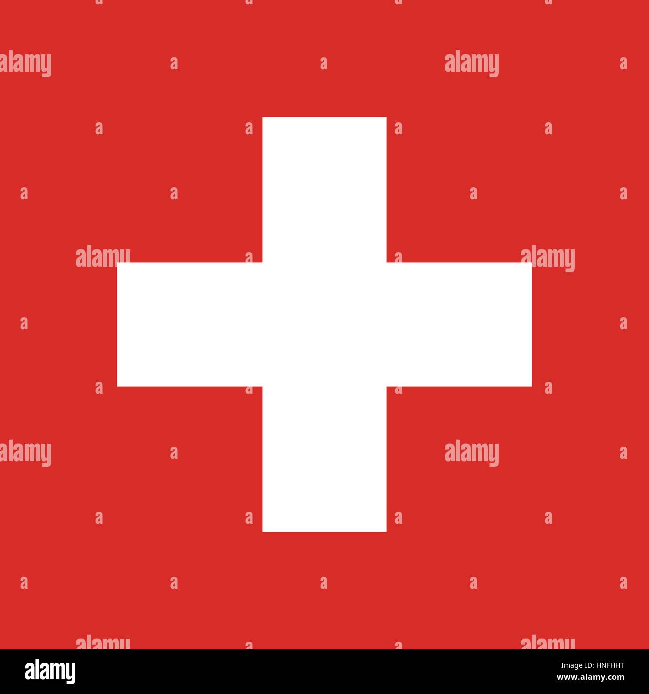 Official vector flag of Switzerland . Swiss Confederation Stock Vector ...