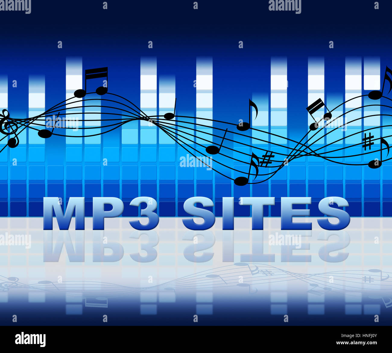 Mp3 Sites Notes Design Shows Music Downloads File Online Stock Photo ...