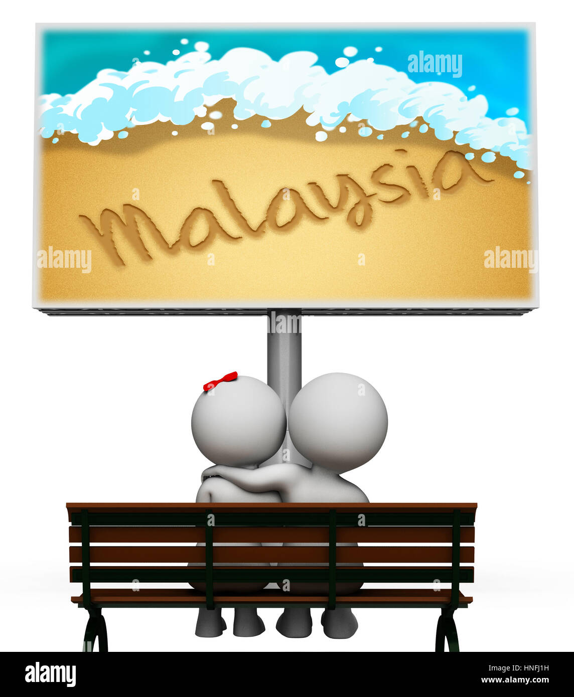 Malaysia Holiday Sign Showing Vacation Asia 3d Illustration Stock Photo ...