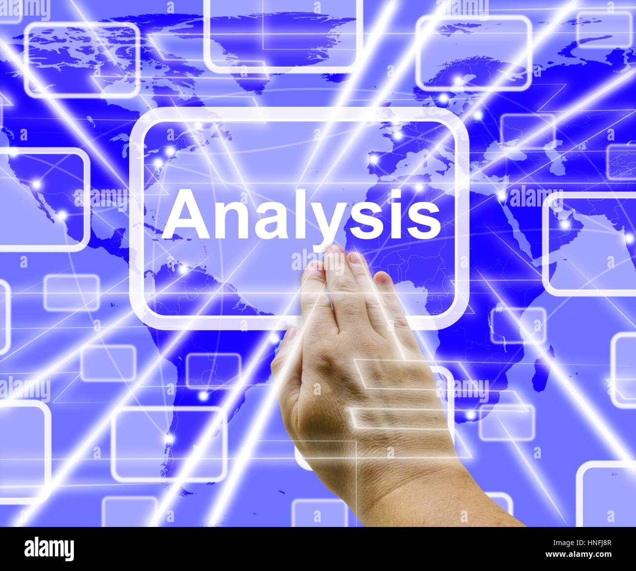 Analysis Button Pressed Shows Checking And Examining 3d Rendering Stock ...