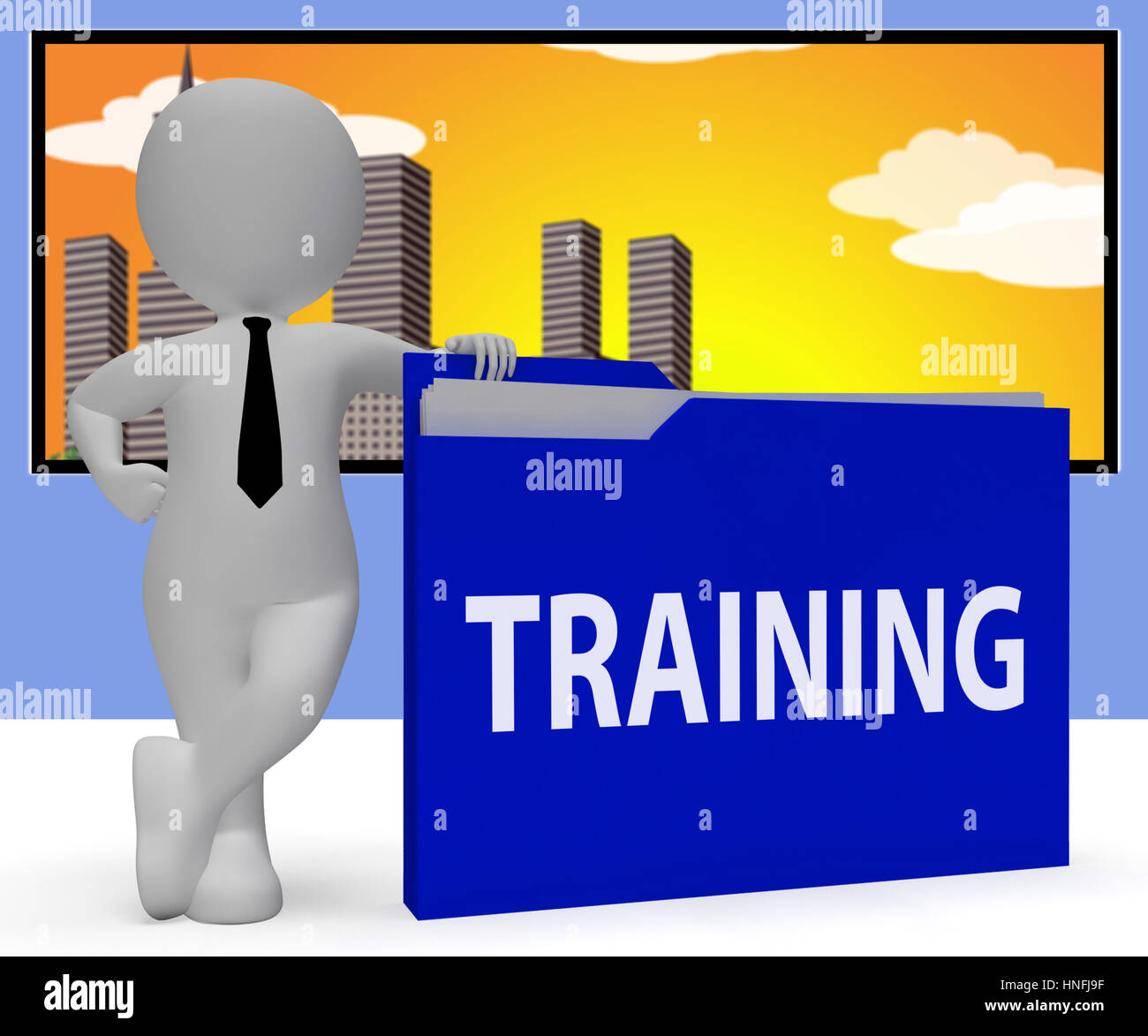 Training Folder Character Meaning Instructing Document 3d Rendering ...