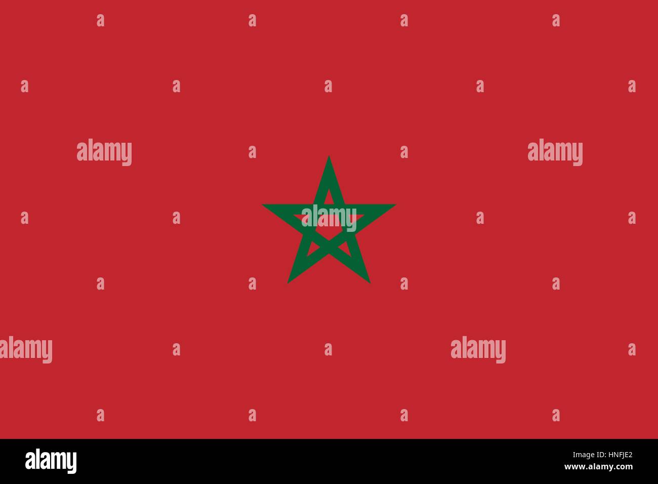 Official vector flag of Morocco . Kingdom of Morocco Stock Vector Image ...