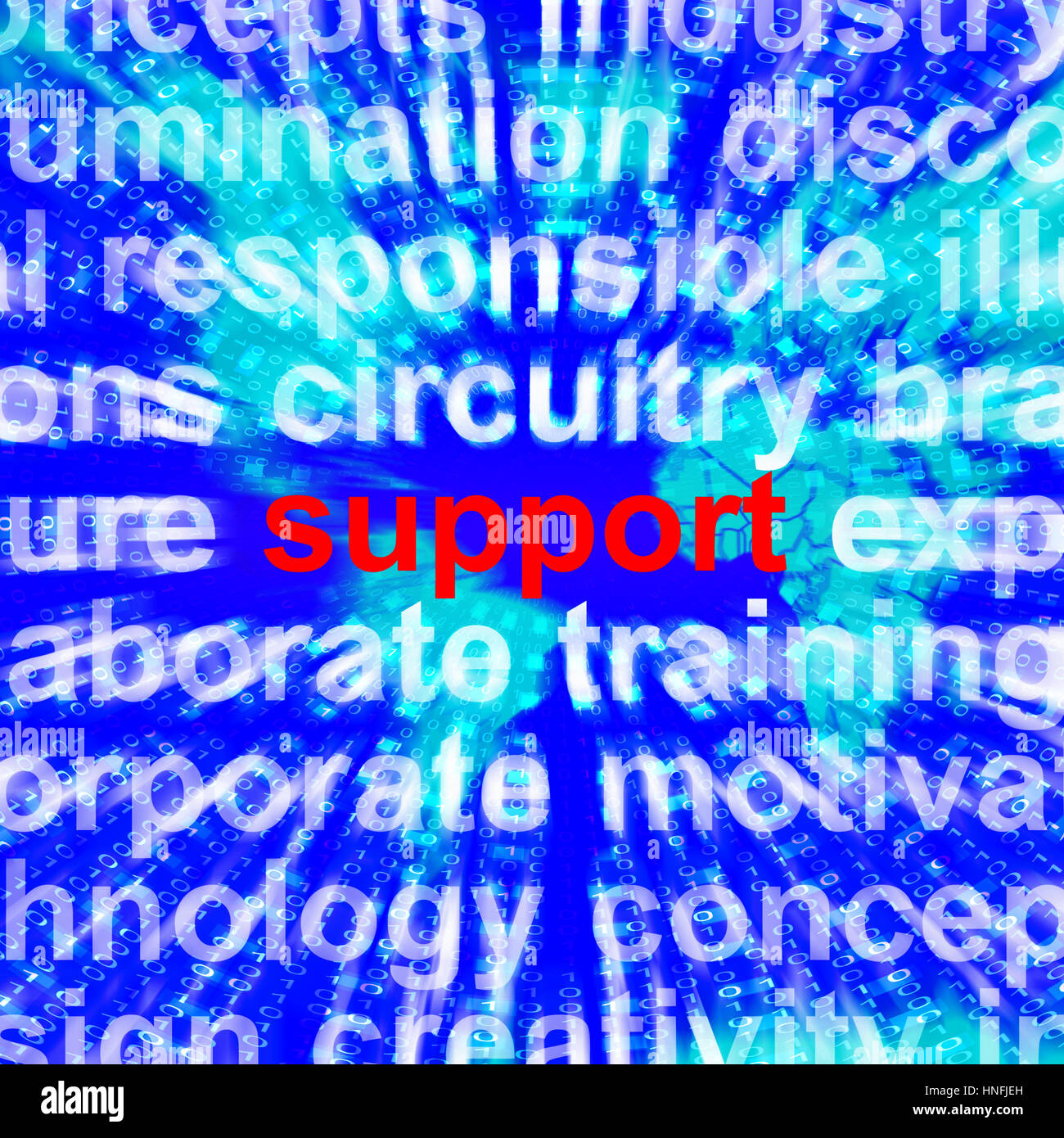 Support Word Over Map Shows Help And Assistance 3d Rendering Stock ...