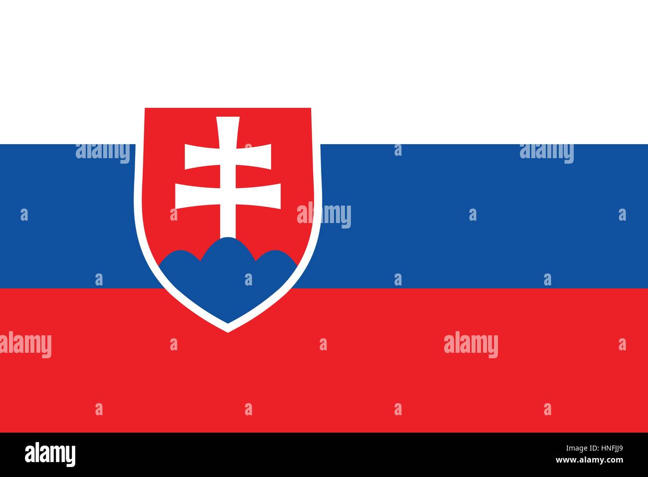 Official vector flag of Slovak Republic Stock Vector Image & Art - Alamy