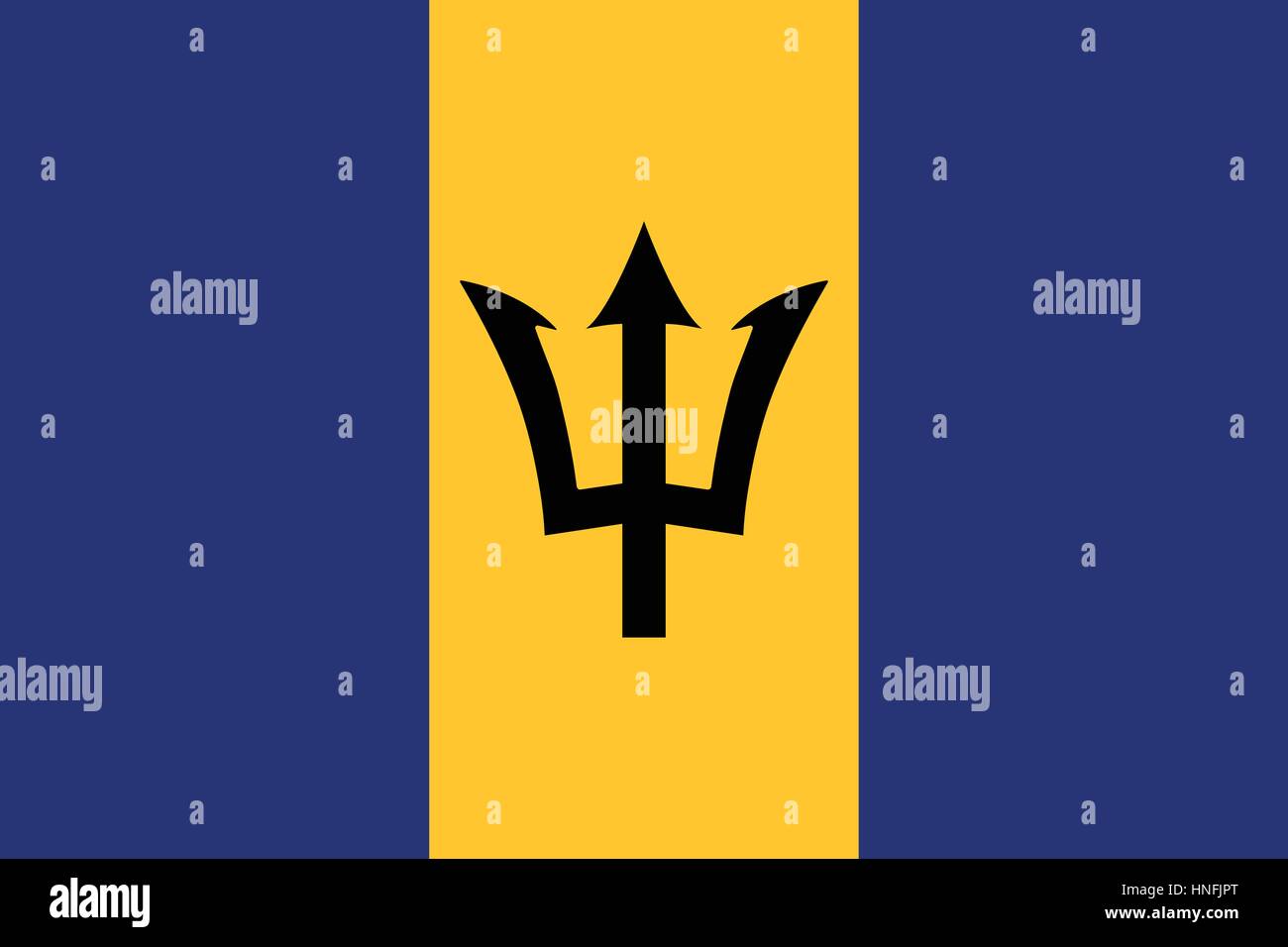 Barbados flag Stock Vector Images - Alamy