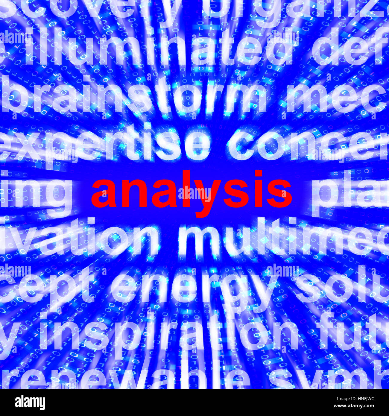 Analysis Word Shows Checking Probing And Examining 3d Rendering Stock ...